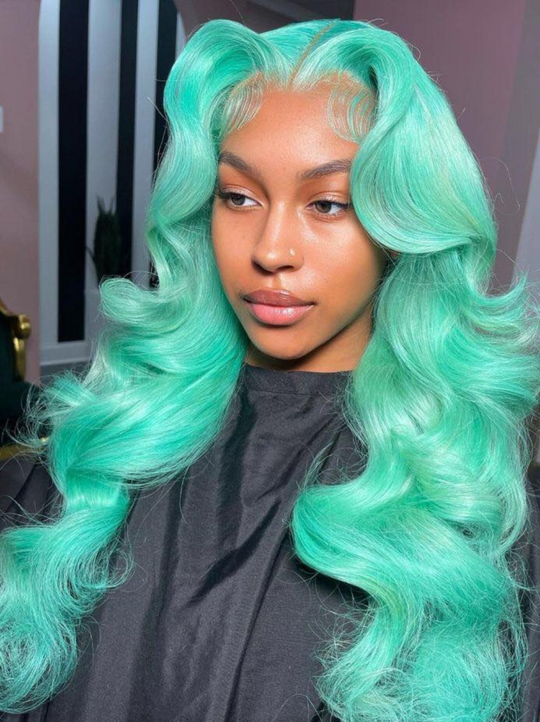 42 40 38 36 34 32 30 inch Buss Down Knee Length Lace Front Hair Wig ...